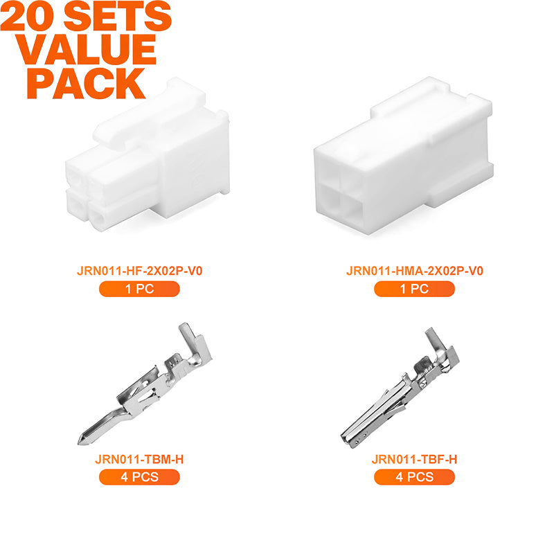 JRready JRN011 4 Pin Molex 4.2 Pitch Mini-Fit Jr Connector 5557 Series ...