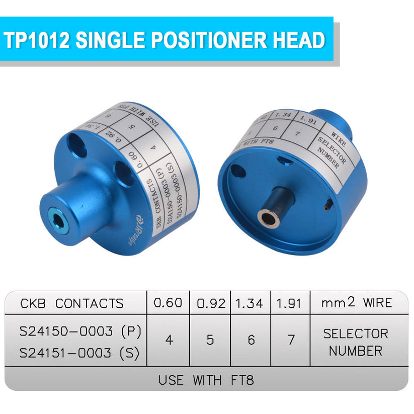 TP Series TP585 / TP1012 Positioner Match JRD-FT8 Crimping Tool for M3 ...
