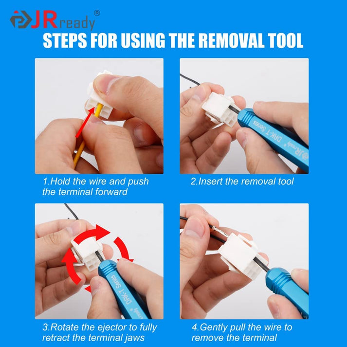 JRready ST5228 Extractor Tool Kit for molex connector kit and AMP JST ...